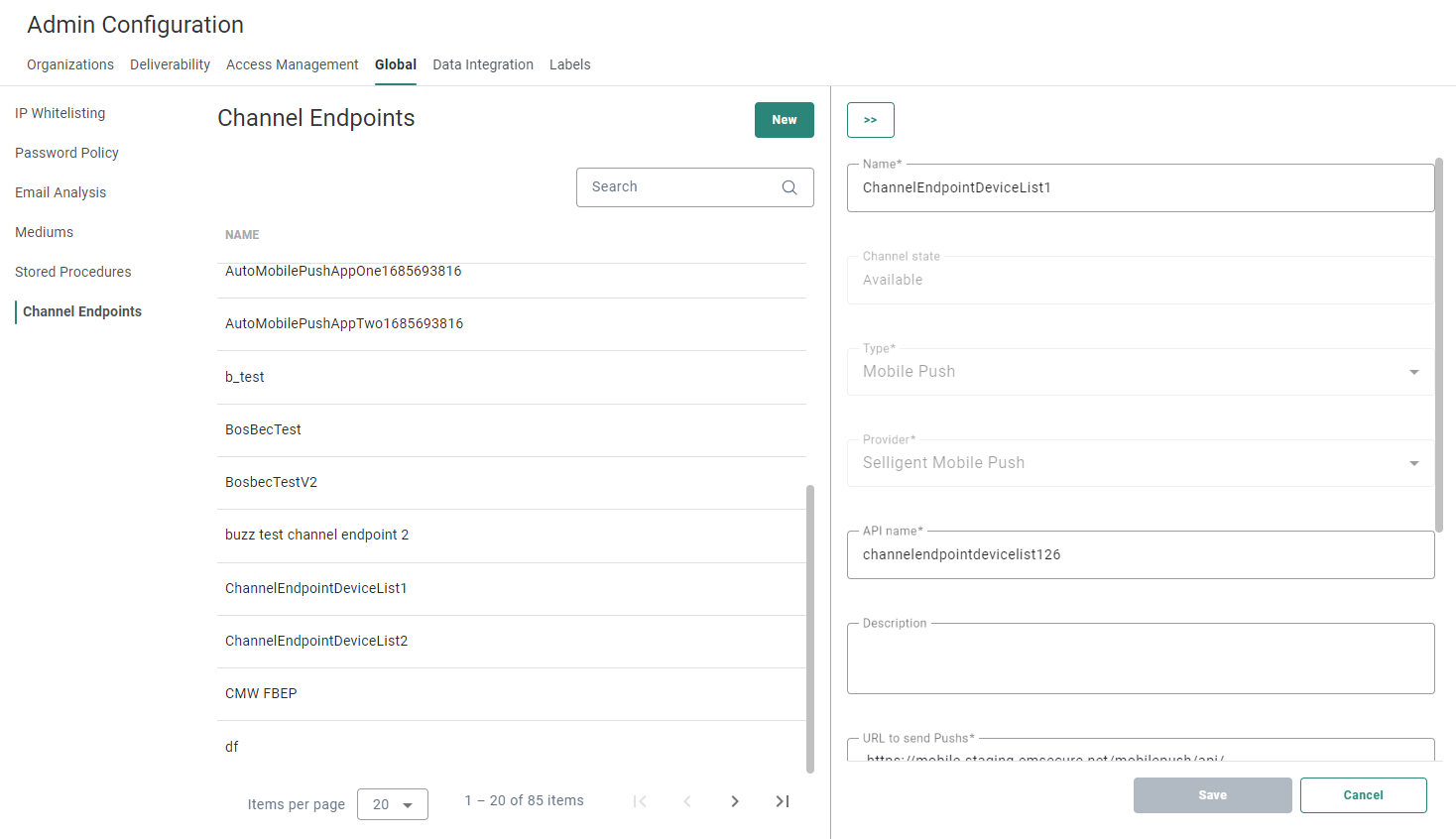 Admin Configuration - Overview